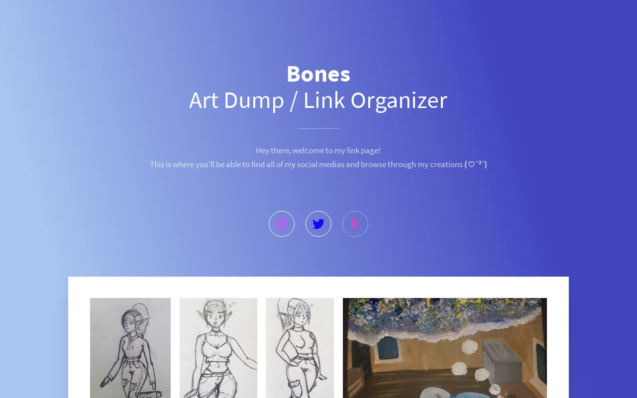 Bones' art page